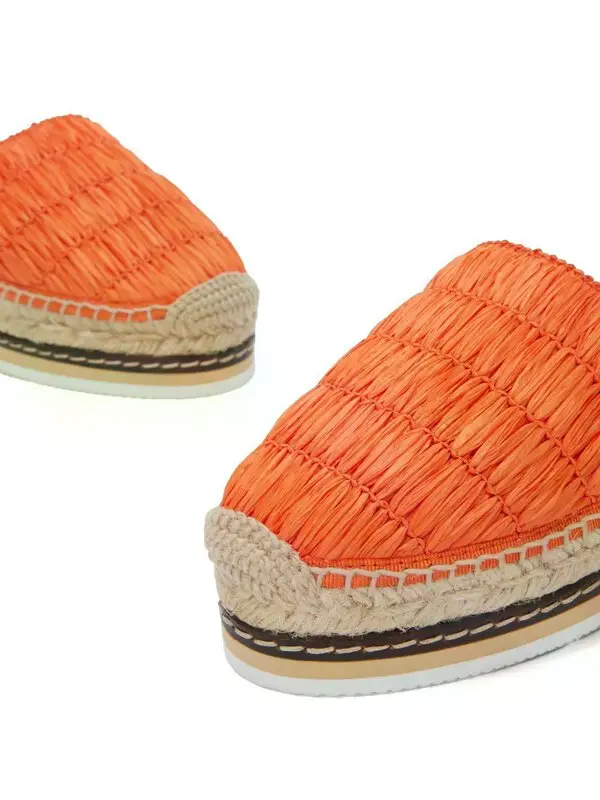ODISSI Lily Almond-toe Espadrilles - Orange