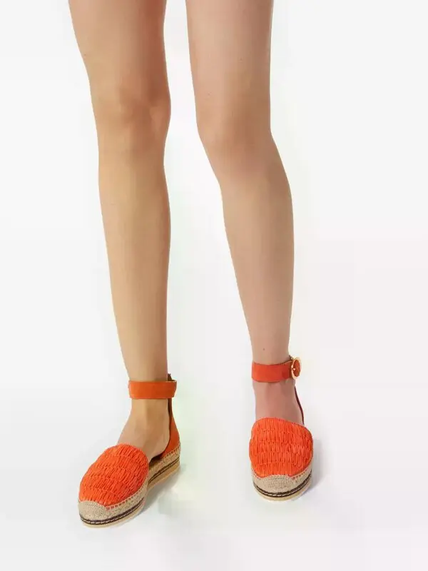 ODISSI Lily Almond-toe Espadrilles - Orange