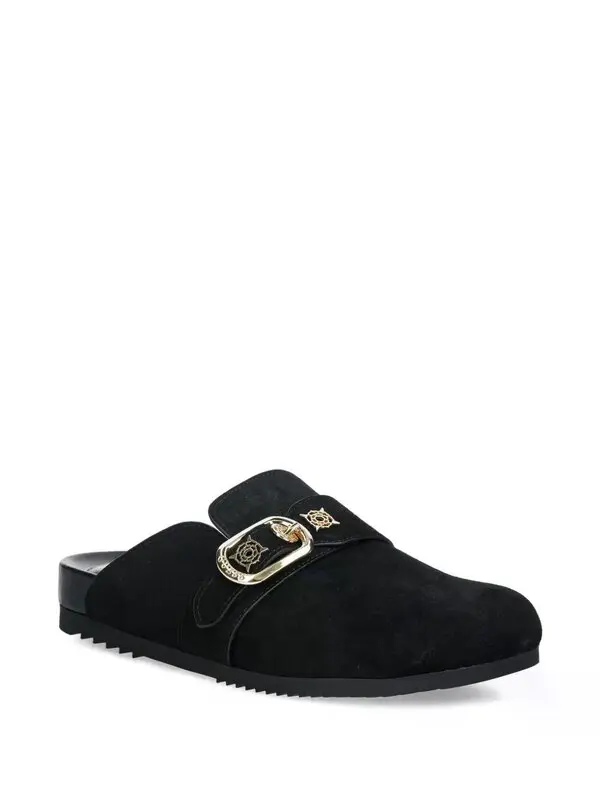 Guess Galavanta Buckle-strap Mules - Black