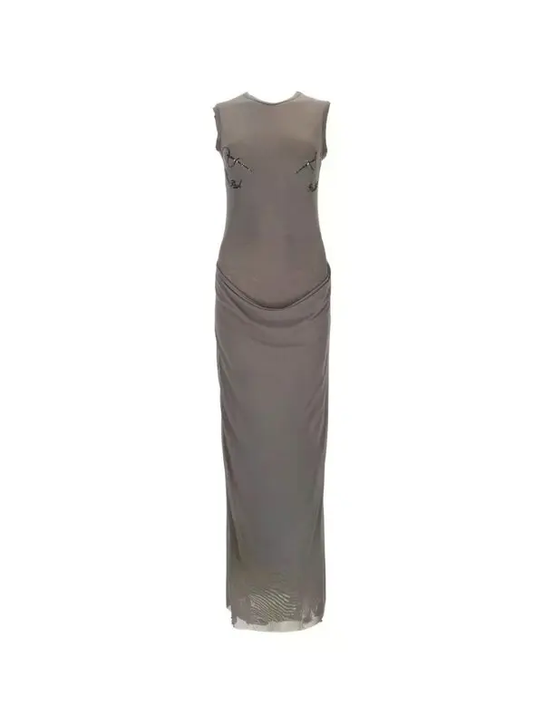 JEAN PAUL GAULTIER Draped Maxi Dress - Grey