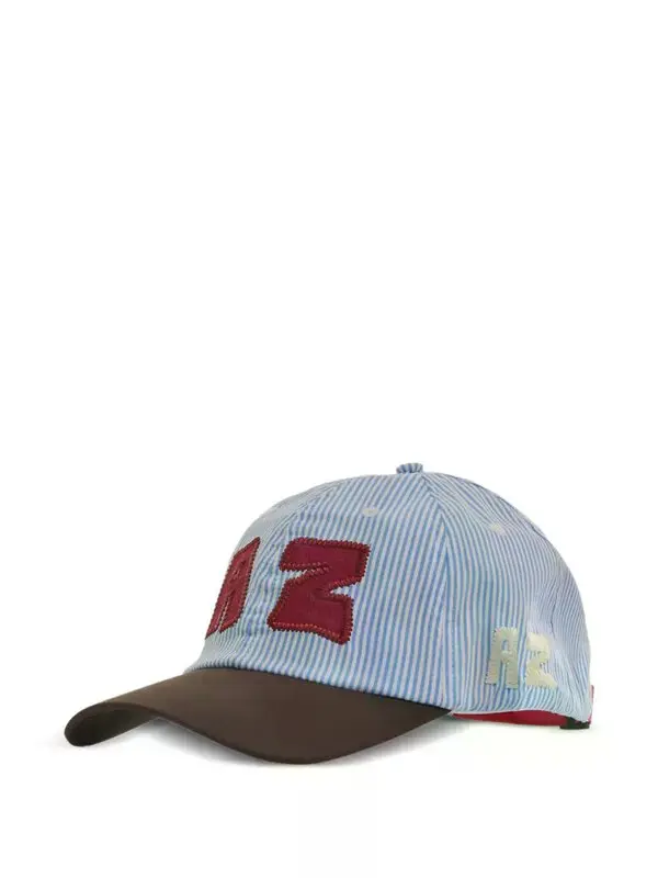 ALEX ZONO Striped Baseball Cap