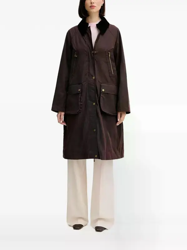 HOSS INTROPIA Damaris Corduroy-collar Trench
