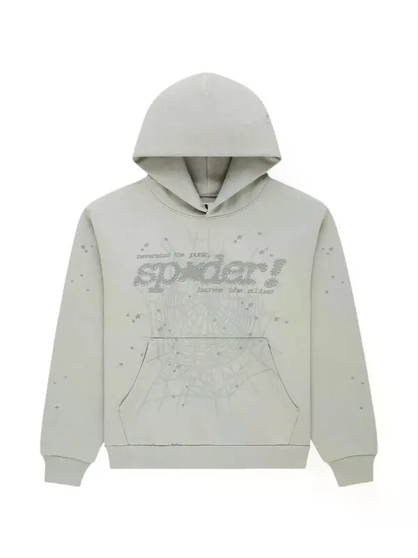 SP5DER Tonal Punk V2 Hoodie - Grey