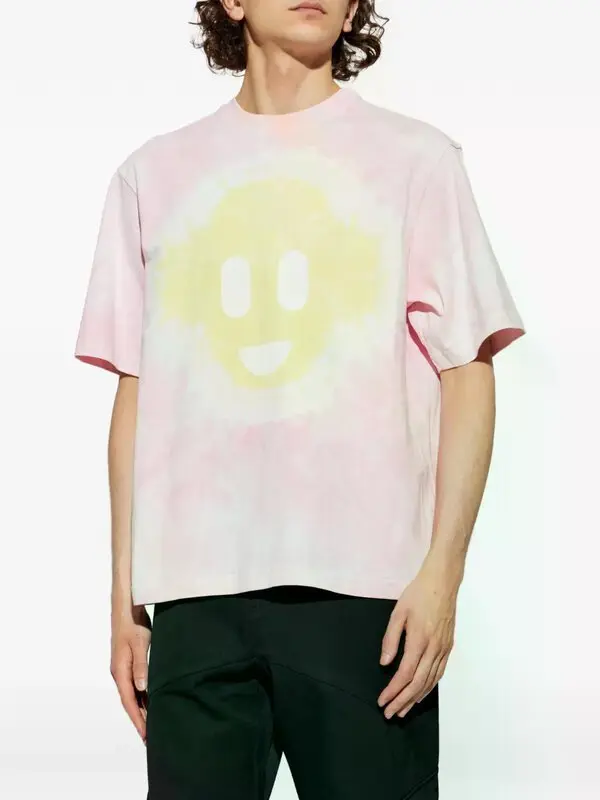 Casablanca Tie-dye Graphic T-shirt - Pink