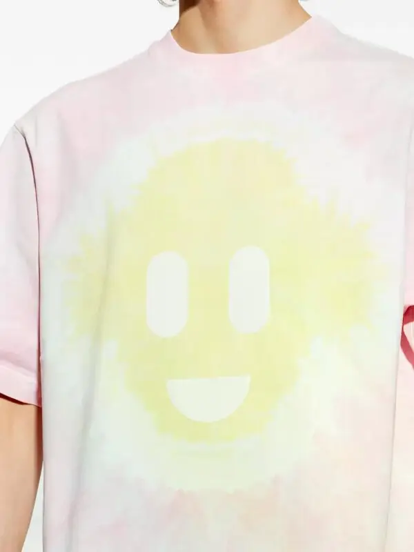 Casablanca Tie-dye Graphic T-shirt - Pink