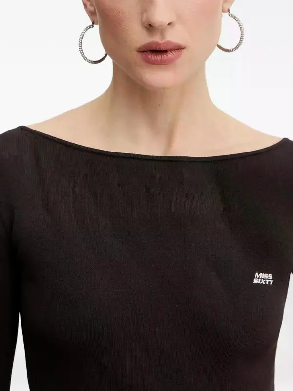 Miss Sixty Long-sleeve Boatneck Top