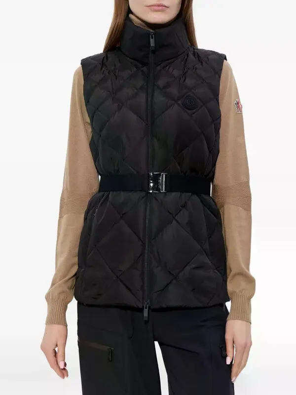 Moncler Logo-patch Gilet - Black