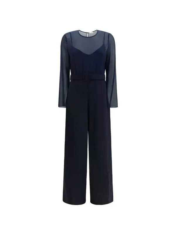 P.a.r.o.s.h Belted Jumpsuit - Blue