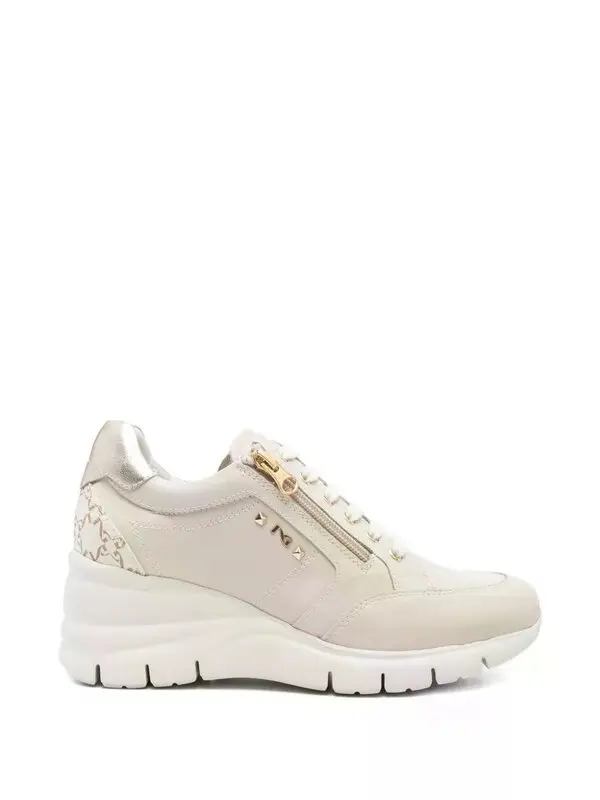 NEROGIARDINI Panelled Leather Sneakers