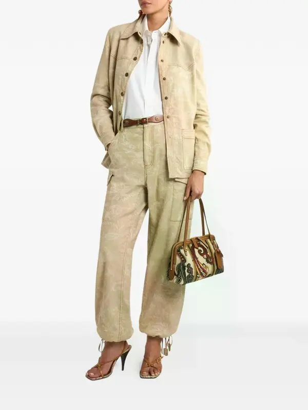 Etro Jacquard Floral Denim Jacket