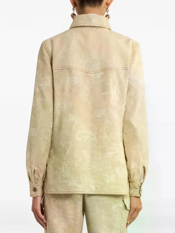 Etro Jacquard Floral Denim Jacket