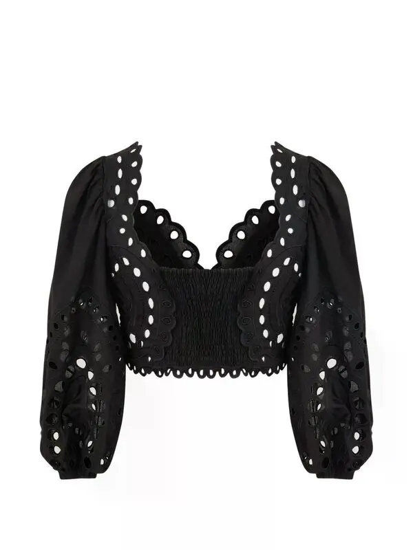 Charo Ruiz Ibiza Luna Embroidered Blouse