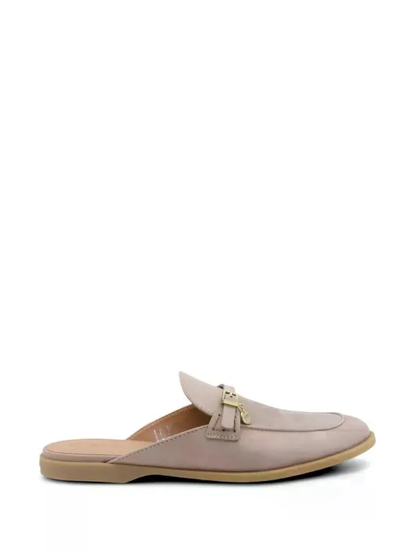 TOD'S Logo Plaque Mules - Neutrals