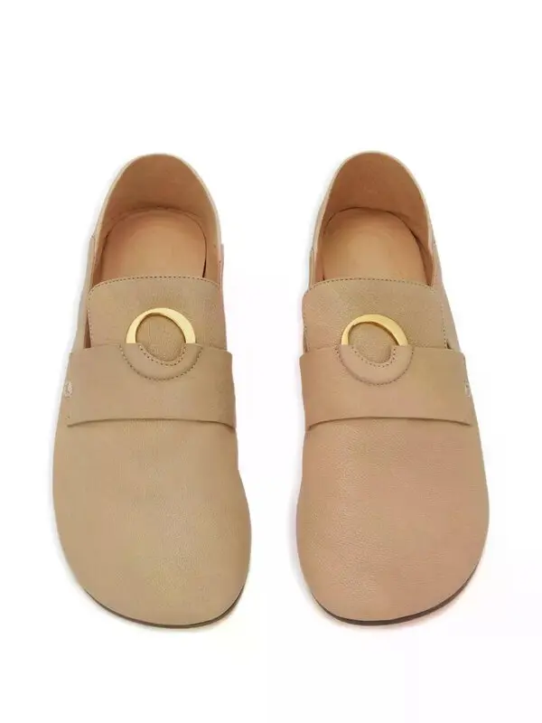 ODISSI Kali Leather Loafers - Neutrals