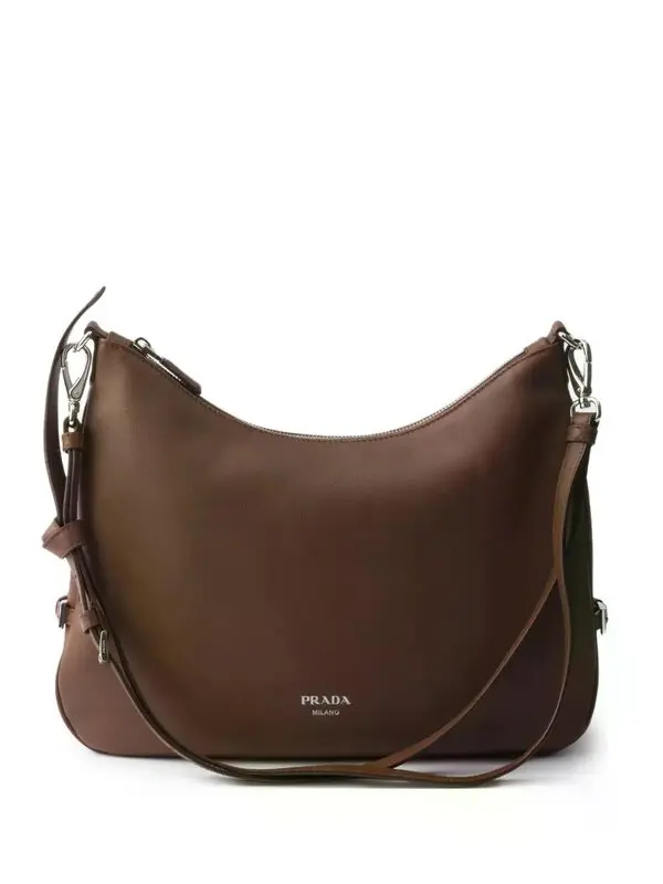 Prada Leather Shoulder Bag - Brown