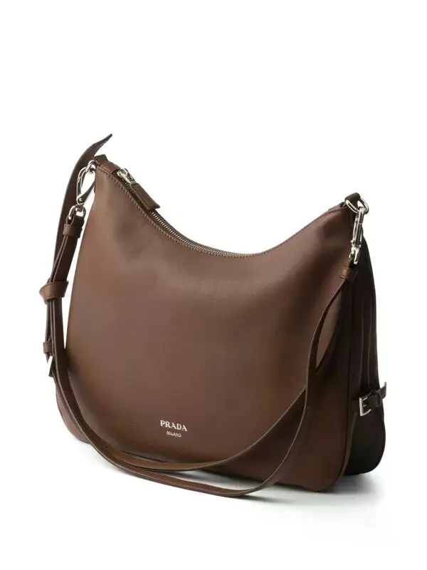 Prada Leather Shoulder Bag - Brown