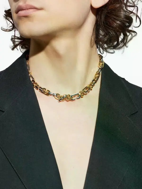 Casablanca Two-tone Chain Necklace