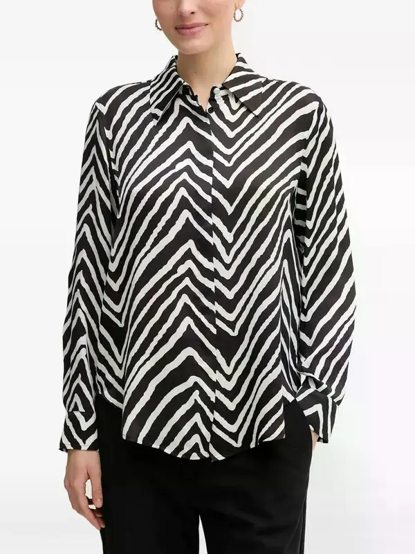 MARC AUREL Zebra-print Shirt