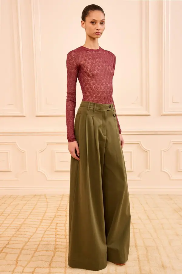 Ulla Johnson Lunaire Pointelle Knit Top - Fig