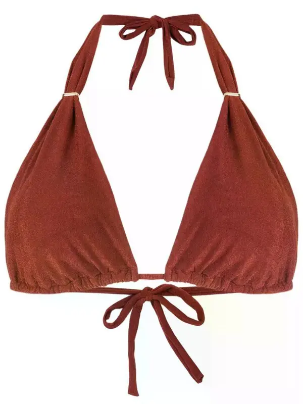 LENNY NIEMEYER Halterneck Bikini Top - Brown