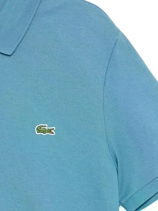Lacoste Logo-patched Short-sleeve Polo Shirt - Blue