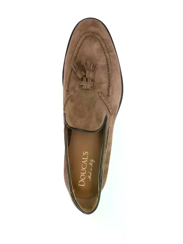 DOUCAL'S Tassel Detail Suede Loafers
