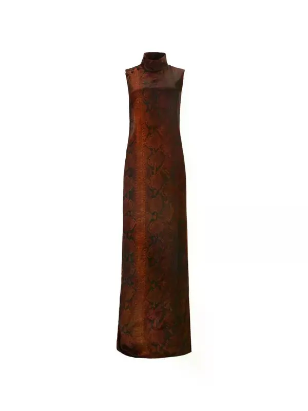 JEAN PAUL GAULTIER Printed Maxi Dress - Brown