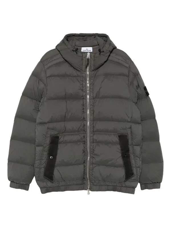 Stone Island Padded Down Jacket With Hood