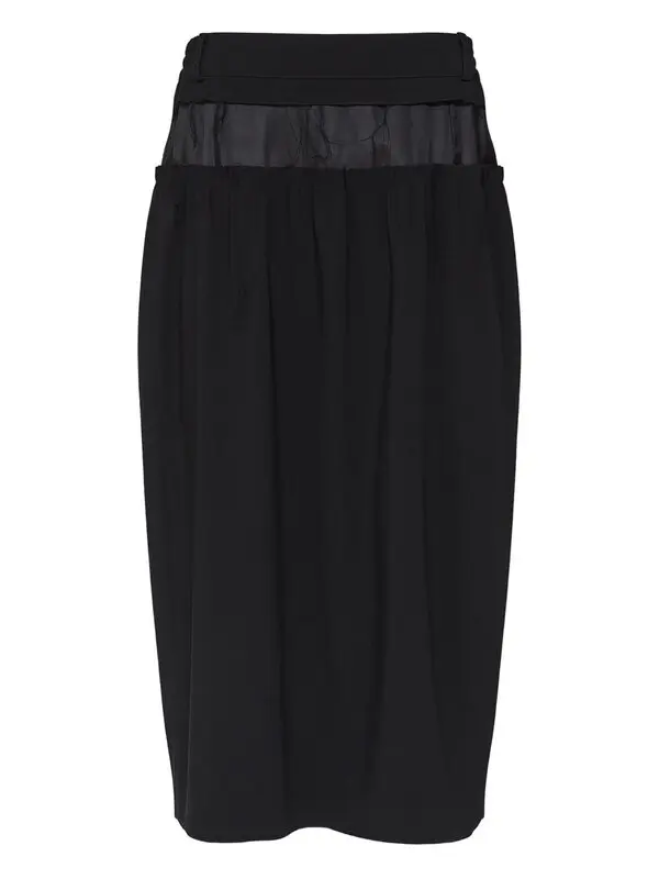 MAISON MARGIELA Four Stitches Midi Skirt - Black