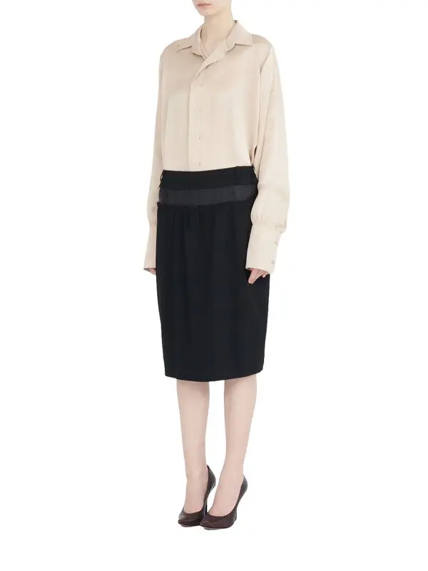 MAISON MARGIELA Four Stitches Midi Skirt - Black