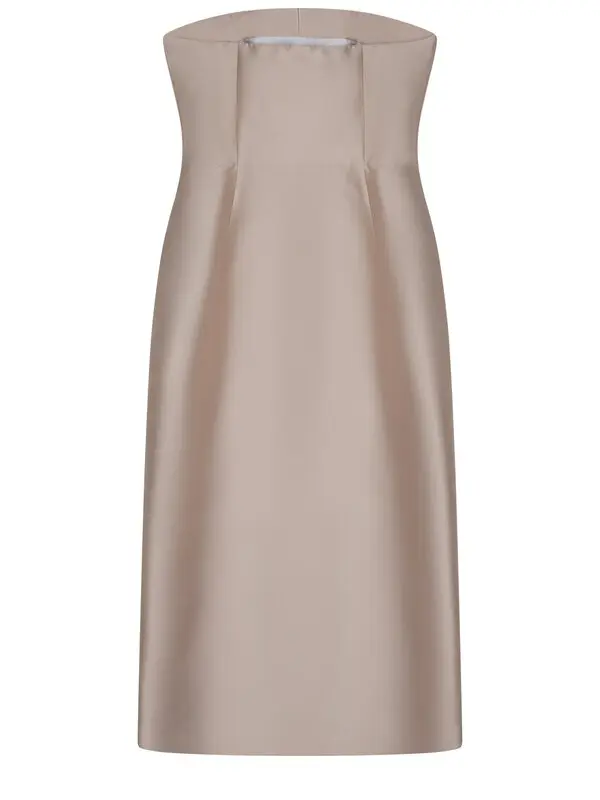 Alberta Ferretti Midi Dress With Draped Detailing