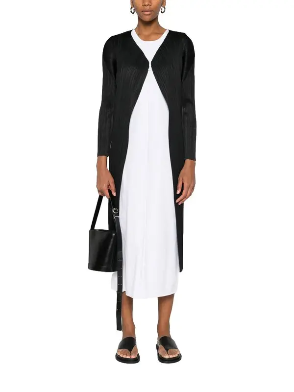 Issey Miyake Long Cardigan - Black