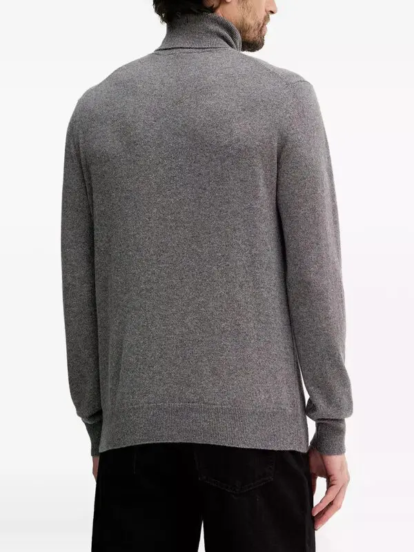 BENETTON Roll Neck Long Sleeve Sweater - Grey
