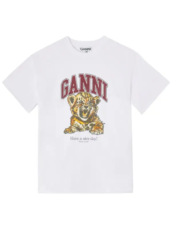 GANNI T-shirt With Logo - White