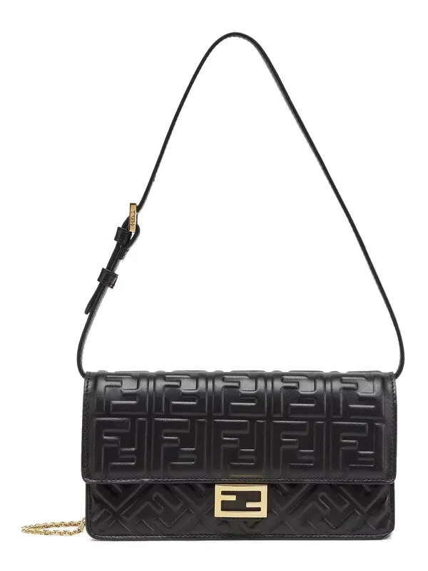 Fendi Baguette" Wallet - Black