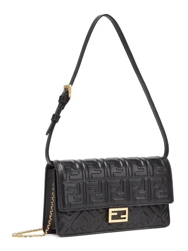 Fendi Baguette" Wallet - Black