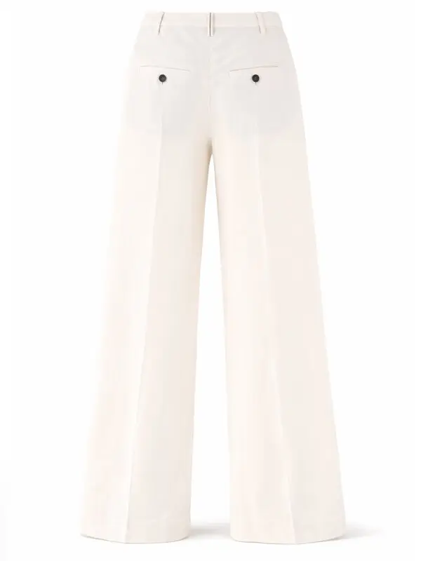 Brunello Cucinelli Linen Blend Tailored Pants