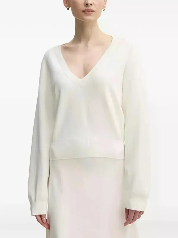 OUI V-neck Long-sleeve Sweater