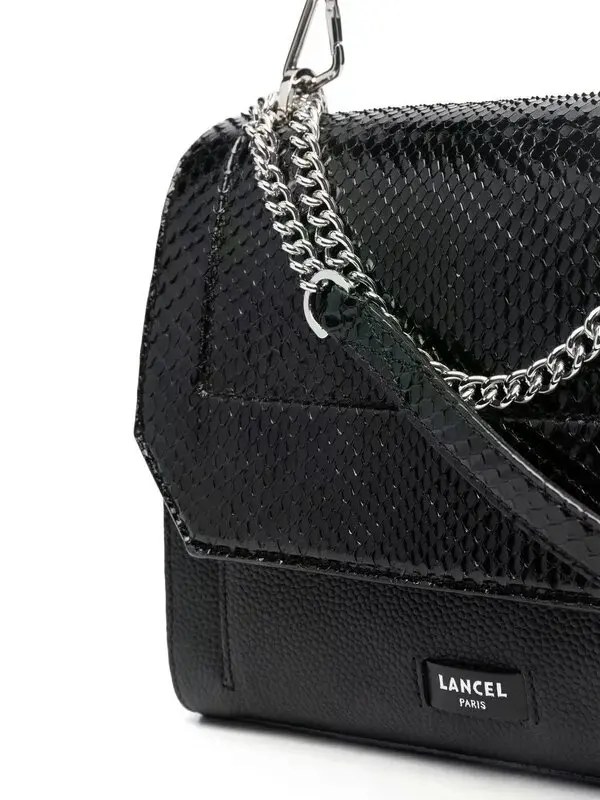LANCEL Ninon Flap Bag - Black
