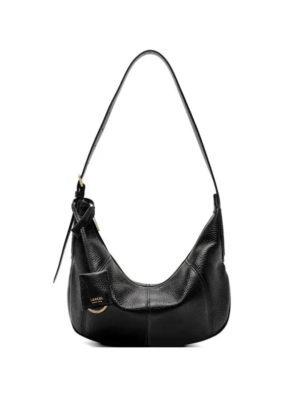 LANCEL Victoire Zip Leather Shoulder Bag - Black