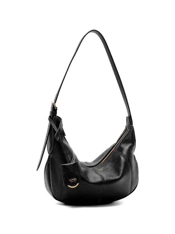 LANCEL Victoire Zip Leather Shoulder Bag - Black