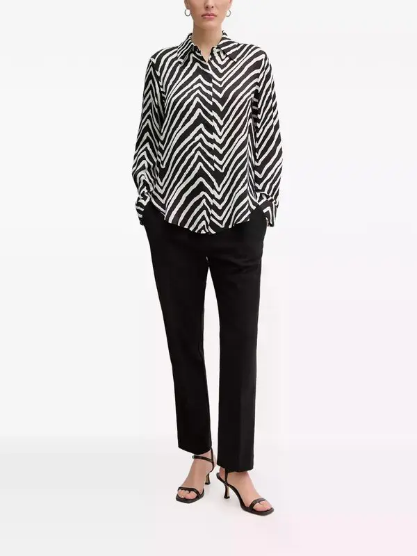 MARC AUREL Zebra Print Shirt