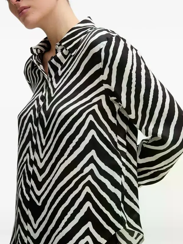 MARC AUREL Zebra Print Shirt