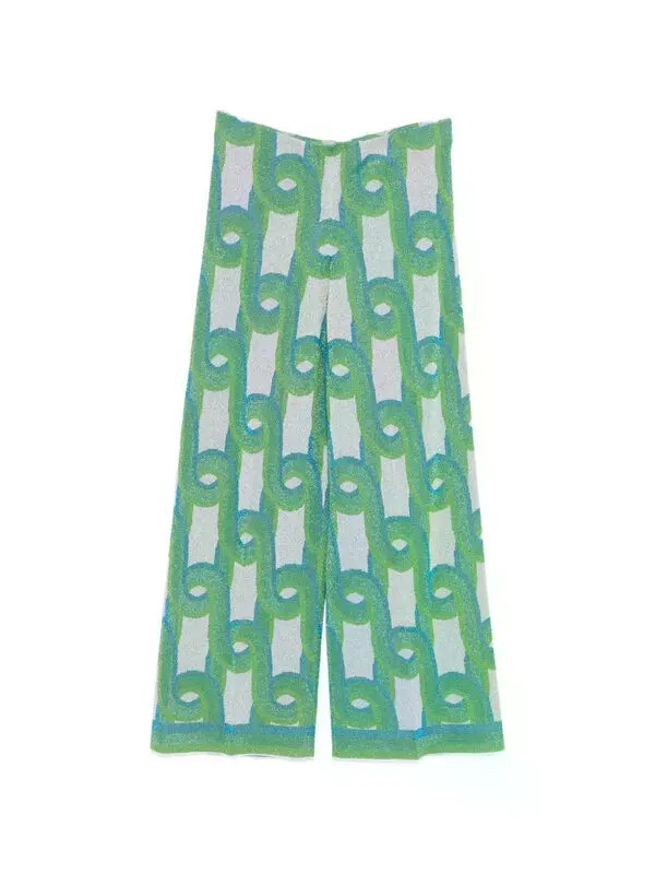 CIRCUS HOTEL Geometric Pattern Trousers