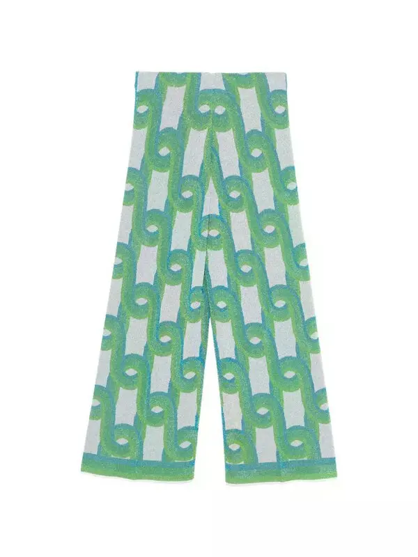 CIRCUS HOTEL Geometric Pattern Trousers