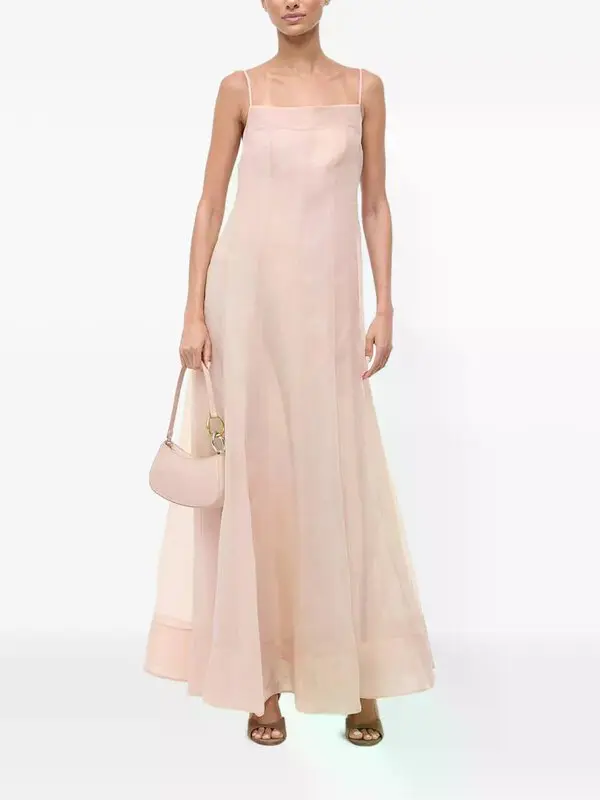 Staud Gustav Square-neck Maxi Dress