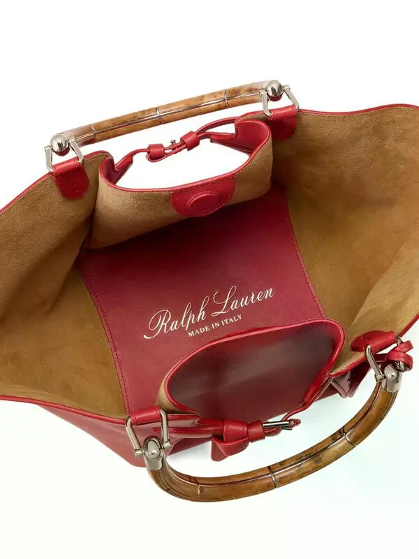 Ralph Lauren Calfskin Tote - Red