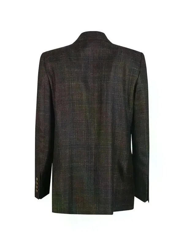 BLAZÉ MILANO Everynight Double-breasted Check Blazer