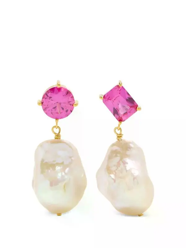 Completedworks Pearl And Gemstone Earrings - Gold