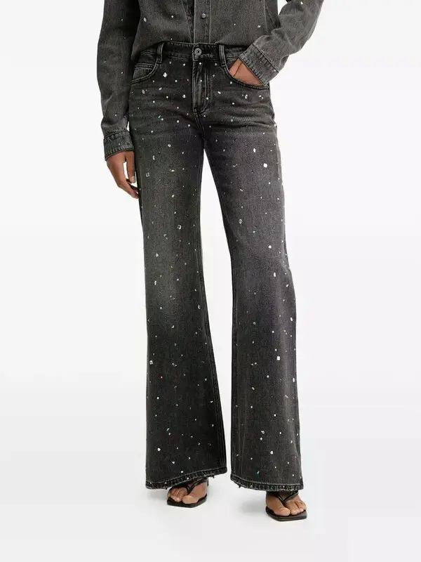 Miss Sixty Embellished Flared Jeans